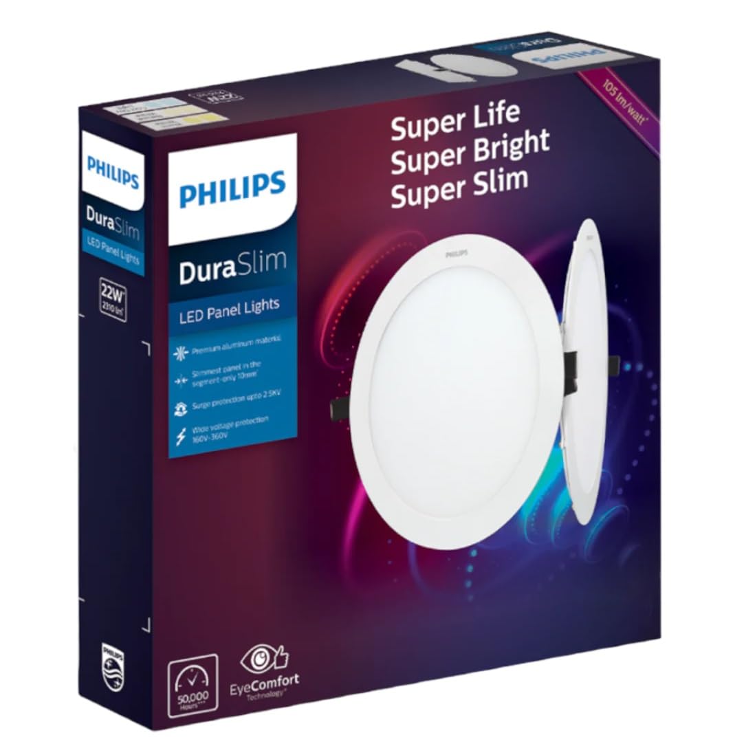 PHILIPS Dura Slim 22 Watts Round Natural White : Amazon.in