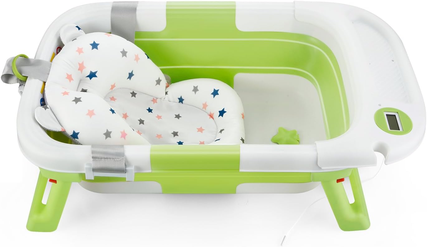 Amazon.com: BUNWAG Baby Bathtub, Collapsible Newborn Bathtub for Infant ...