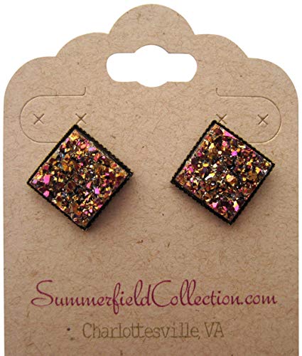 Amazon.com: Summerfield Collection Metallic Gold and Pink Geometric ...