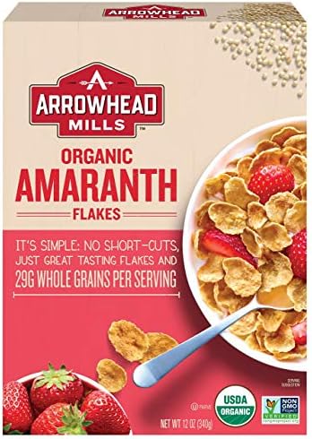 Amazon.com: Arrowhead Mills Organic Cereal, Amaranth Flakes, 12 oz ...