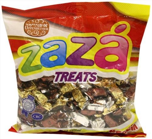 Amazon.com : Zaza Foiled Assorted Caramel Chewy Kosher Taffy : Taffy ...
