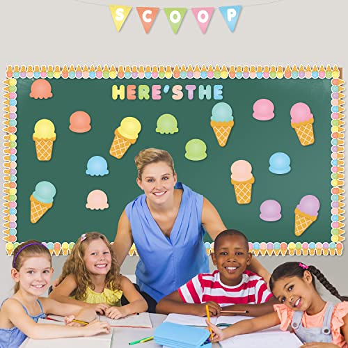 Snapklik.com : AsodSway 144Pcs Christmas Ice Cream Bulletin Board ...