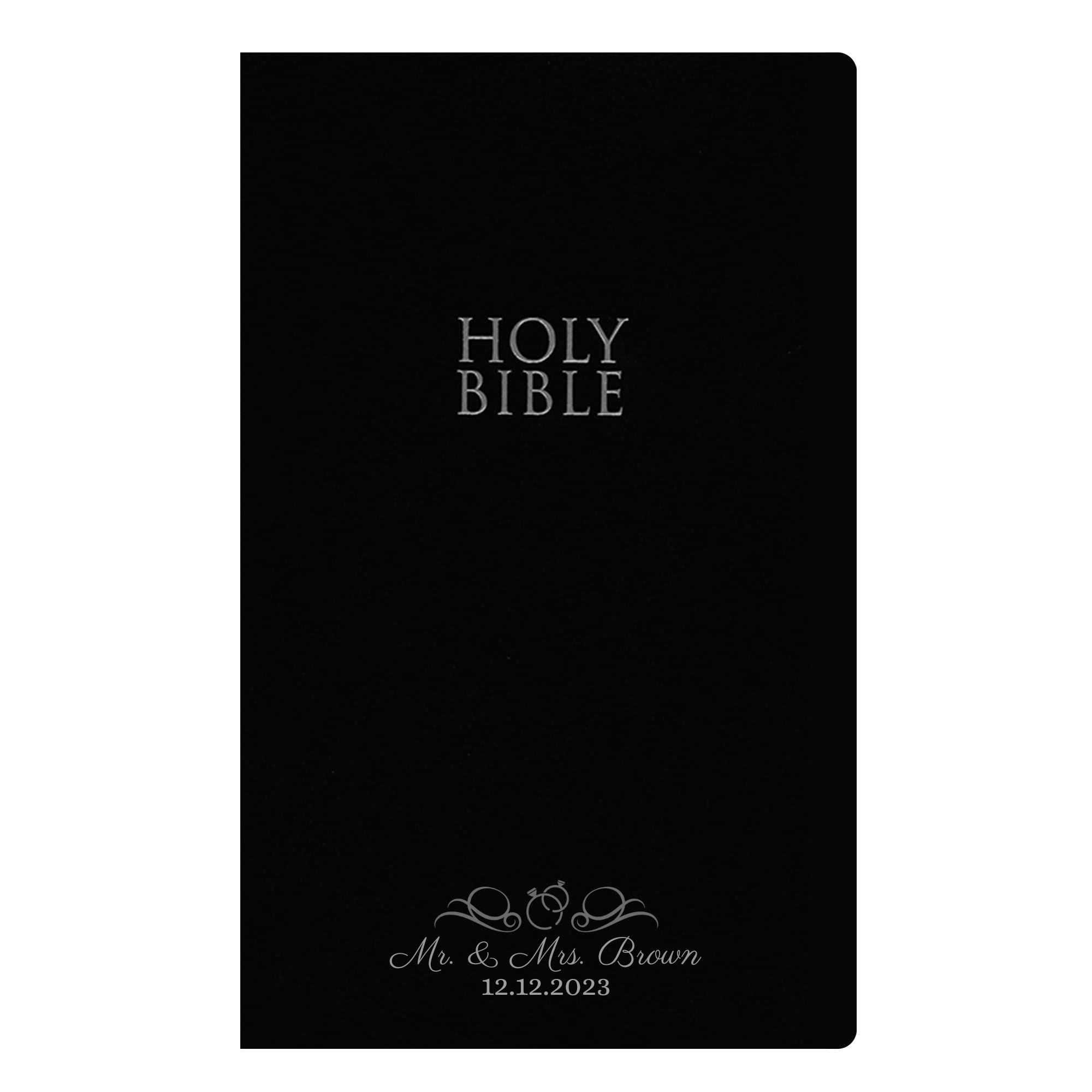 Amazon.com: Personalized NIV Bible for Wedding Ceremony Christian Faith ...