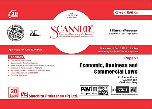 Scanner CS Executive Programme Module - II (2017 Syllabus) Paper - 7 ...