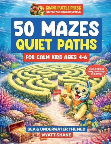 50 Mazes: Large, Simple Mazes Designed for Calm Focus - A Sensory ...