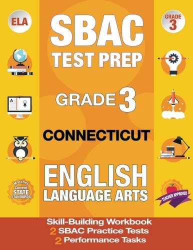 SBAC Test Prep Grade 3 Connecticut English Language Arts: 2 Smarter ...