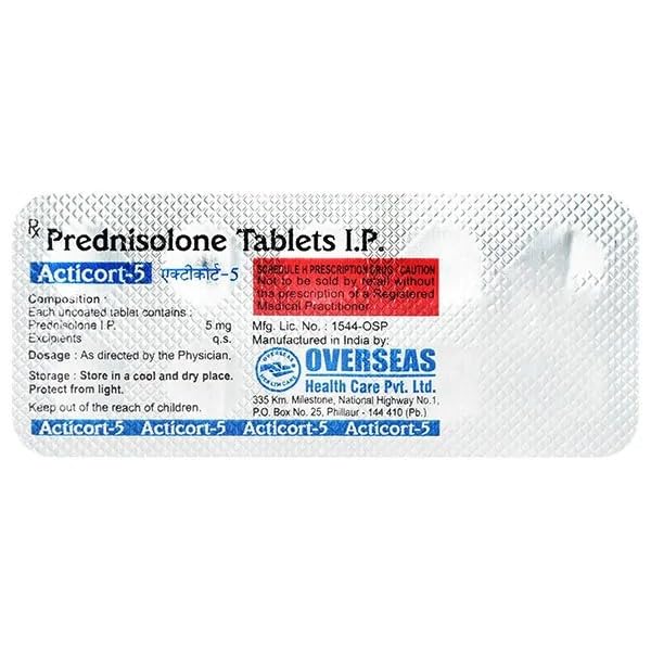 Acticort-5 - Strip of 10 Tablets : Amazon.in: Health & Personal Care