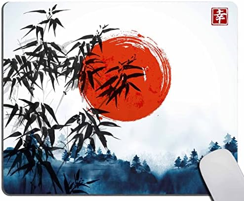 Amazon.com: Japanese Bamboo Mouse pad Asian Ink Painting Black Tree ...