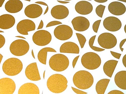 102 Labels, 25mm Diameter Round, Matt Gold, Colour Code Stickers, Self ...