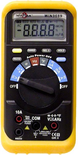 WIN.MAX Winmax Win9689 Pc Rs232 Interfaced Digital Multimeter Compact ...