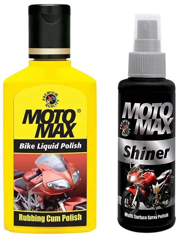 Motomax Shiner Multi surface Spray Polish 100 ml|Useful for Plastic ...