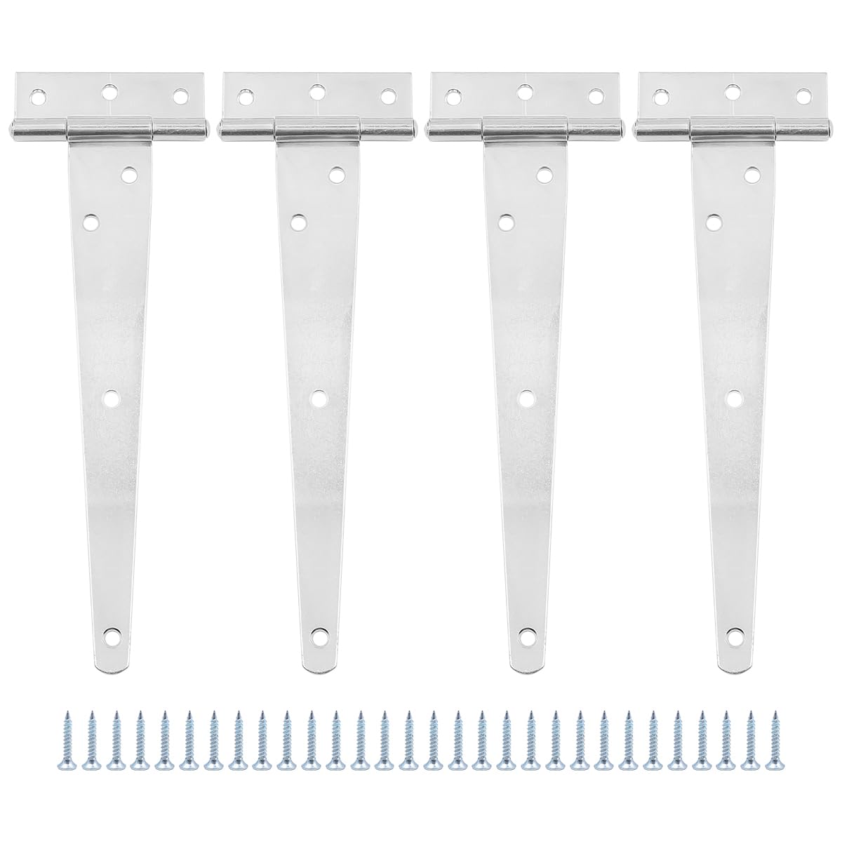 Set of 4 ZONADAH Garden Shed Door Hinge Heavy Duty Strap Tee Hinge ...
