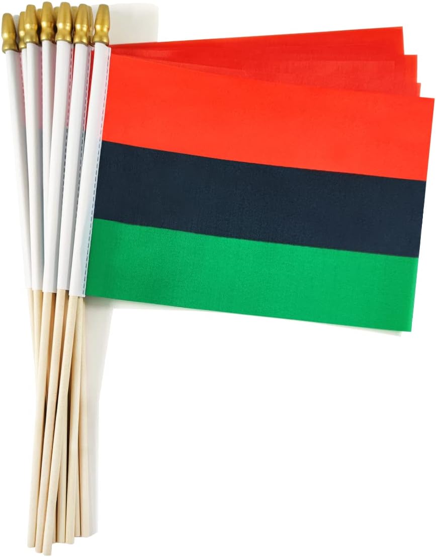 Amazon.com : 50 Pack African Afro American Flag,Small Mini Hand Held ...