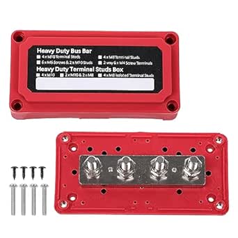 Amazon.com: PIT66 300A 48DC Heavy Duty Bus Bar, Power Distribution Box ...