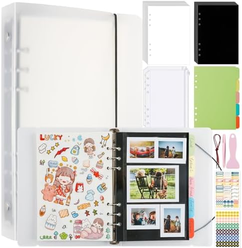 Amazon.com: Sticker Book Collecting Album Self Adhesive Photo Album ...