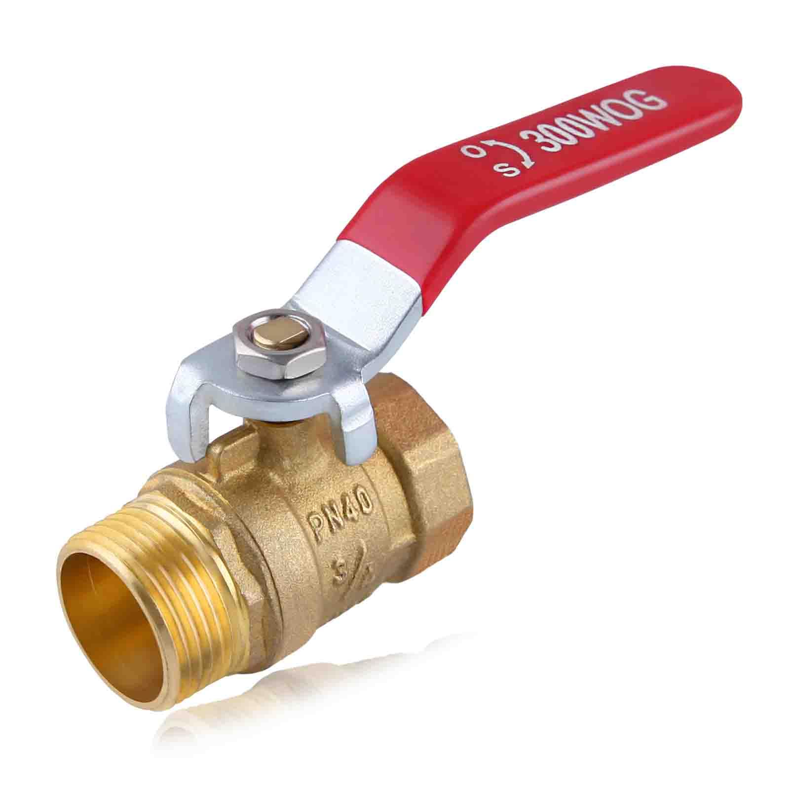 Amazon.com: LEONTOOL Brass Ball Valve 3/4 Inch Male x Female NPT Thread ...