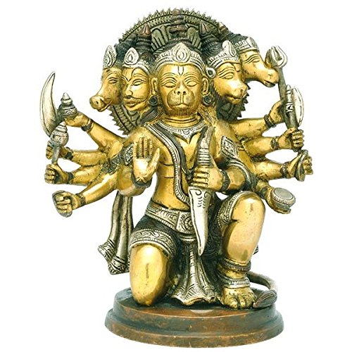 Buy Redbag Virat Roop Hanuman - Fine Brass Statue (21.59 cm, 19.05 cm ...