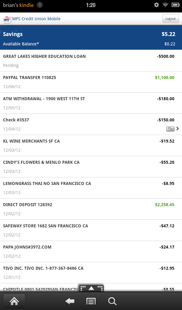 MPS Credit Union Mobile(Kindle Tablet Edition) - App on the Amazon Appstore