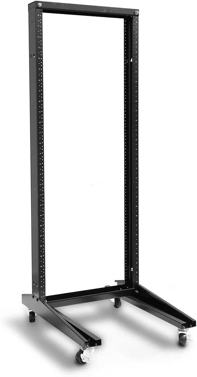 Amazon.com: RAISING ELECTRONICS 28U Movable 19inch 2 Post Open Frame ...
