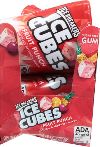 Amazon.com: ALL NEW FLAVOR! Fruit Punch Ice Breakers Ice Cubes, 40 ...