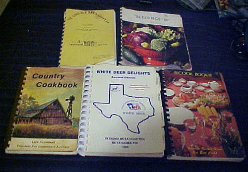 5 Plastic Comb Church Cookbooks Blessing '86 Bible Heritage School ...