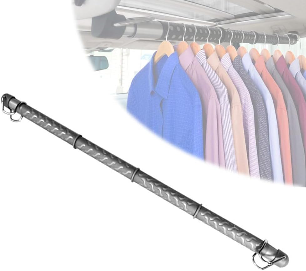 Amazon.com: Car Clothes Hanger Bar, Adjustable Telescoping Bar Vehicle ...