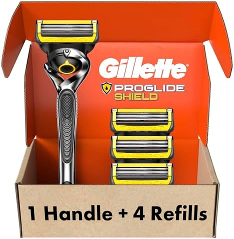 Amazon.com: Gillette ProGlide Shield Premium Edition Razors for Men, 1 ...