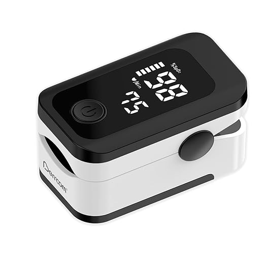 Amazon.com: Berrcom Finger Pulse Oximeter for Adults, Accurate SpO2 ...