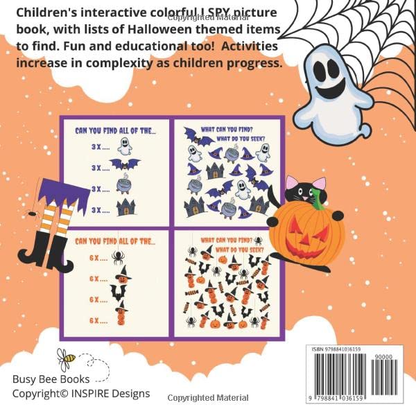 Snapklik.com : Find And Seek Halloween I Spy Childrens Book For Kids 2 ...