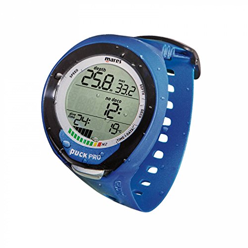 Snapklik.com : Mares Puck Pro Plus Wrist Dive Computer - Blue/Black
