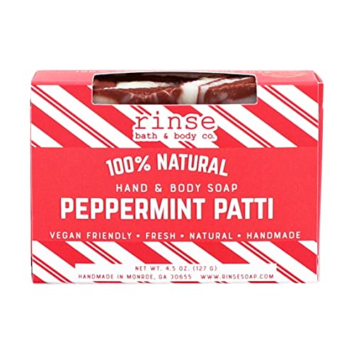 Amazon.com: Rinse Bath & Body Peppermint Patti Soap - Handmade Castile ...