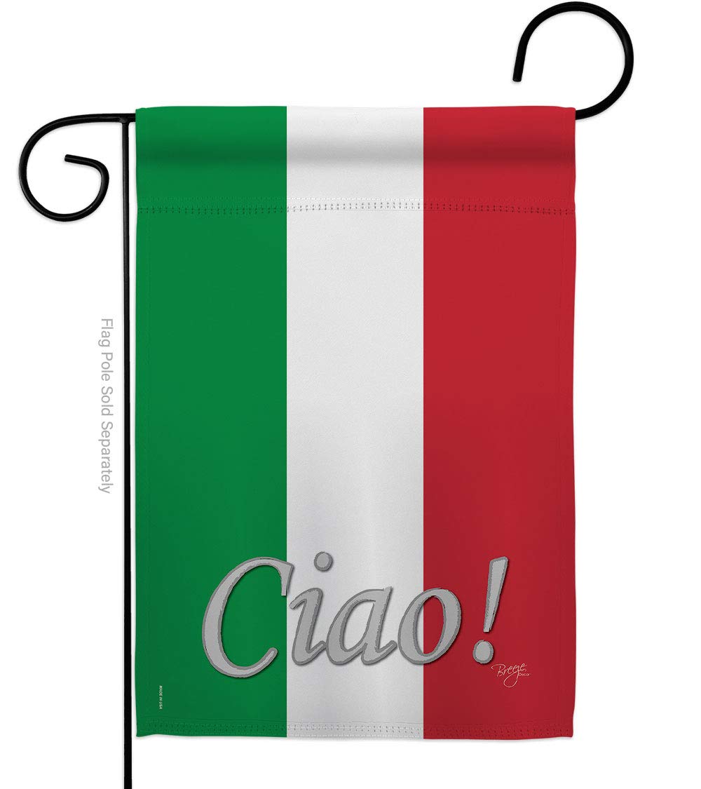 Amazon.com : Italian Flag Indoor Banner Ciao Bandera de Italy Room ...