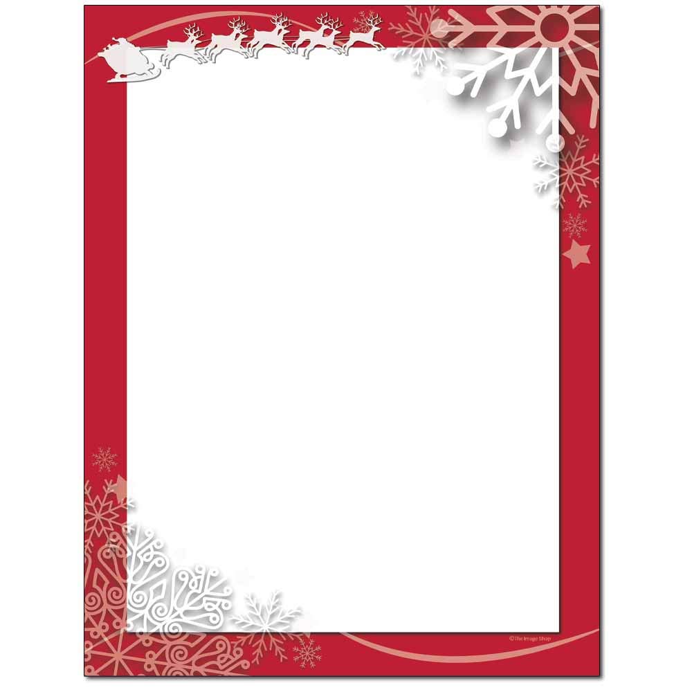 Santa Swirls Letterhead Laser & Inkjet Printer Paper (100 Pack ...