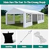 Amazon.com : GARTOO 13' x 26' Canopy Party Tent & Carport - Heavy Duty ...
