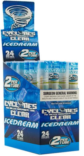Amazon.com: CYCLONES PRE ROLLED CONES CLEAR ICE DREAM FLAVOR PACK OF 24 ...