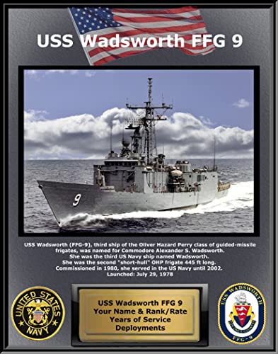 Amazon.com: USS Wadsworth FFG 9, Custom Personalized Photo, US Navy ...