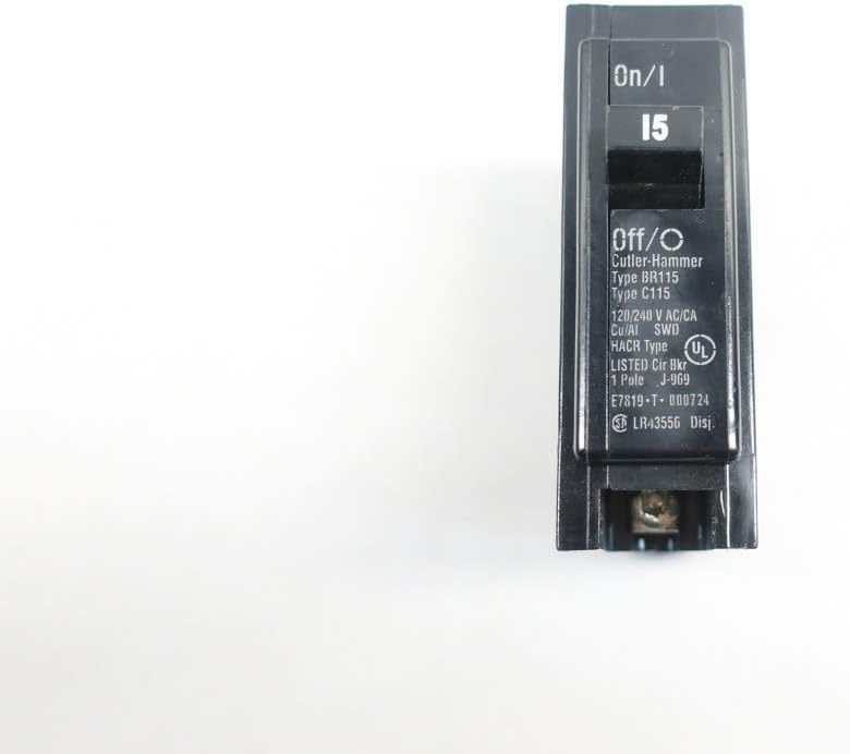 Eaton Corporation Br115 Single Pole Interchangeable Circuit Breaker ...