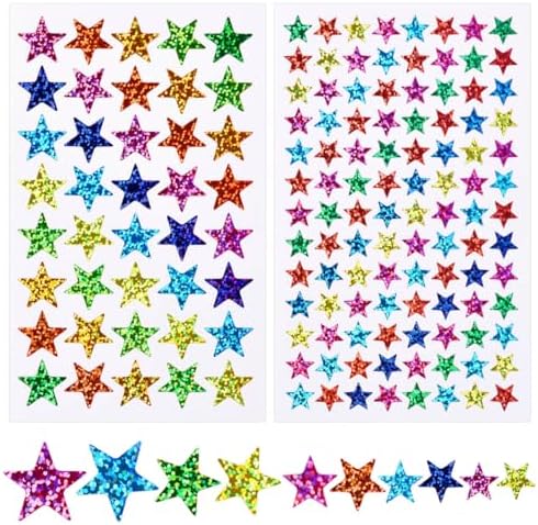 Amazon.com : Decorably Mini Star Rewards Stickers for Kids - 9,360 ...