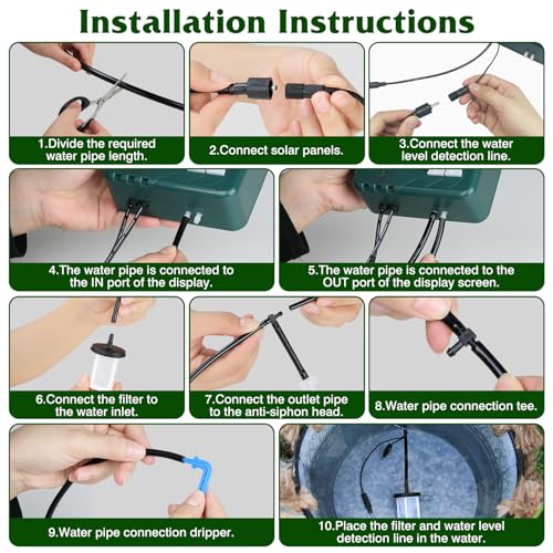 Solar Irrigation System with Automatic DIY Water Timer TRJZWA 2024 ...