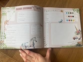Schulfreunde - EINHORN: ein Album für meine Freunde, Geschenk für Schultüte Einschulung ...