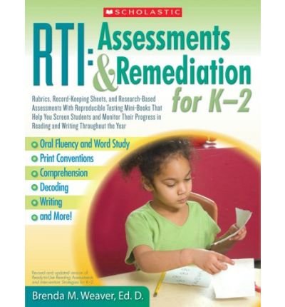 Rti: Assessments & Remediation for K-2: Rubrics, Record-Keeping Sheets ...