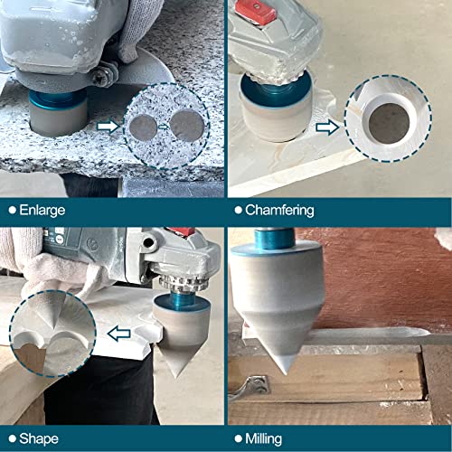 MINLAYCUT Diamond Cone Tile Bit 50MM Granite Finger Milling Bit ...