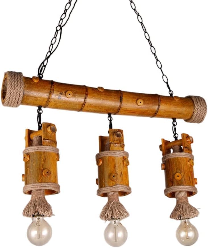 Lexton Bamboo Vintage Rope Lights for Ceiling Hanging | Indoor ...