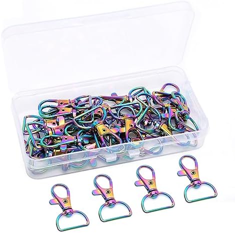 12 PCS Colorful Lobster Clasps Swivel Trigger Snap Hooks, Key Chain ...