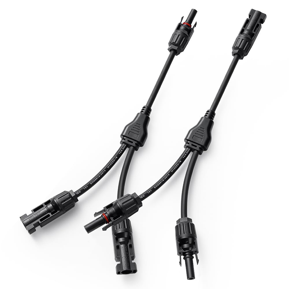 Amazon.com: MHPOWOS Solar Connectors Y Branch Parallel PV Adapter Cable ...
