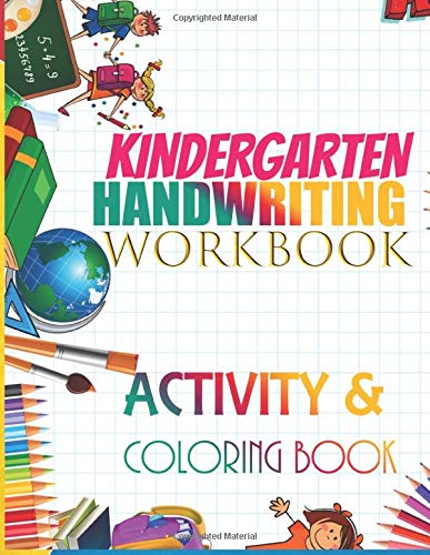 Kindergarten Handwriting Workbook Activity And Coloring Book Fine Motor ...