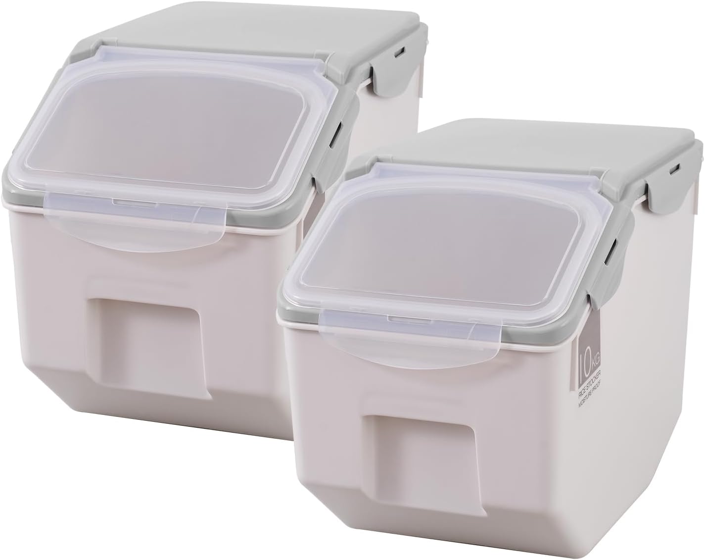 Amazon.com: HBlife 2 Pack Plastic Pet Food Storage Container with ...