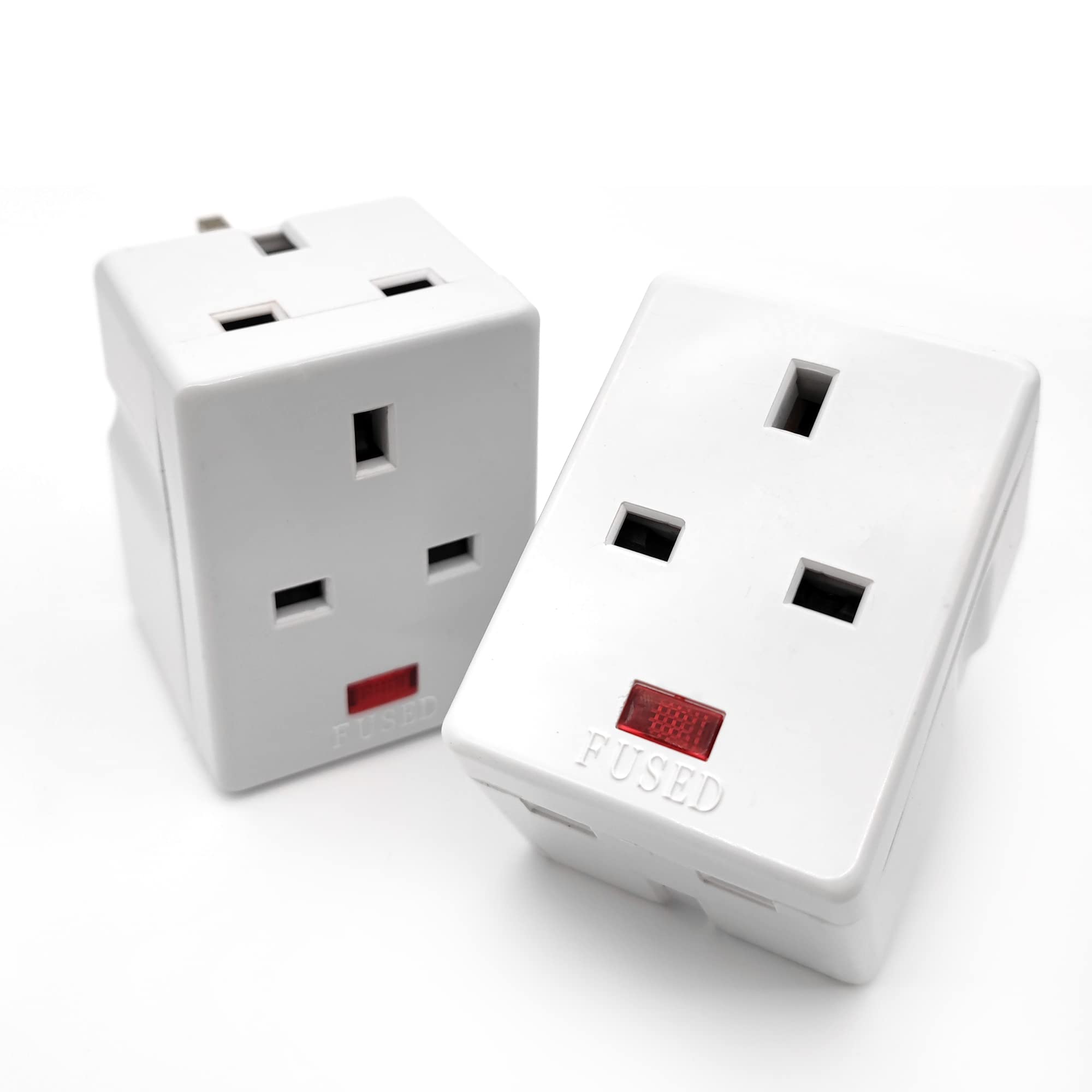 Compact 3 Way Adapter With Indicator Light Ideal Plug With Fuse Travel ...