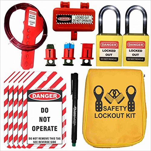 Lockout Tagout Yellow Pouch Loto Kit-254 Set Of 1 Safety House Loto ...