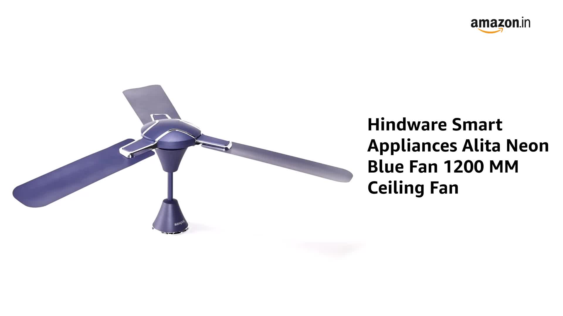 Neon Blue Color Ceiling Fans